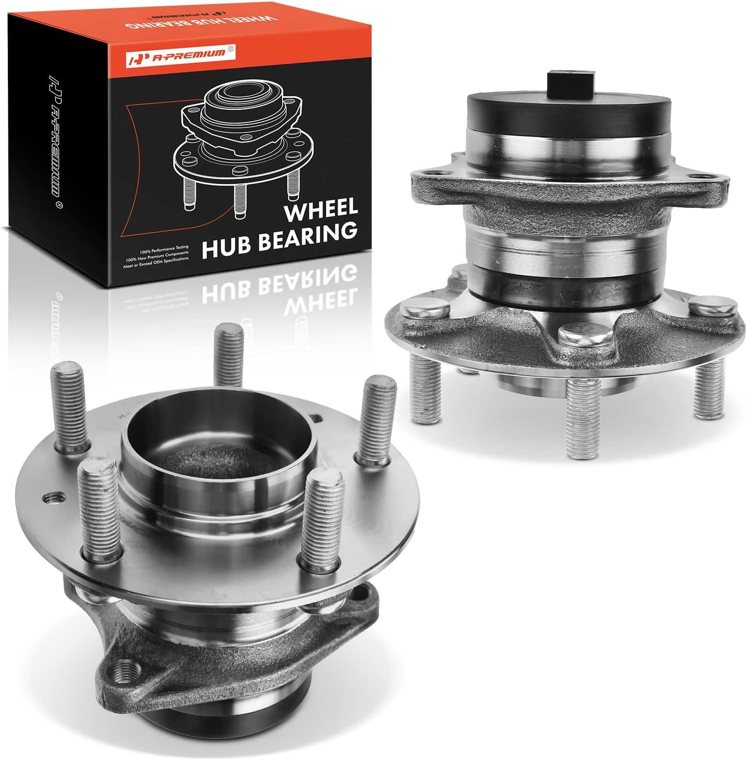 A-Premium 2 x Rear Wheel Bearing and Hub Assembly with 5-Lug Compatible ...