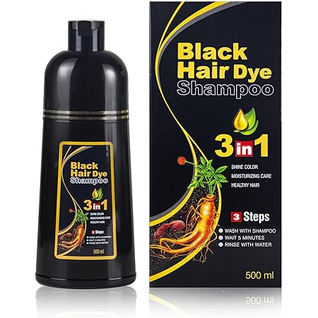 Amazon.com : KINGMING Dark Brown Hair Dye Shampoo for Gray Hair 3 in 1 ...