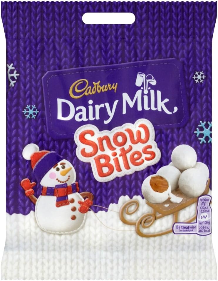 Amazon.com : CADBURY Mini Snowballs Milk Chocolate with a Crisp Sugar ...