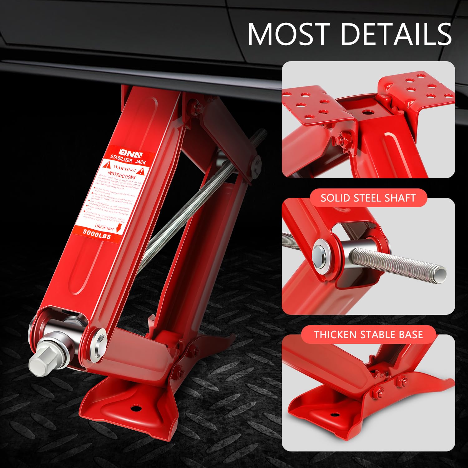 Snapklik.com : DNA Motoring 4-Pack 5000lbs RV Trailer Stabilizer ...