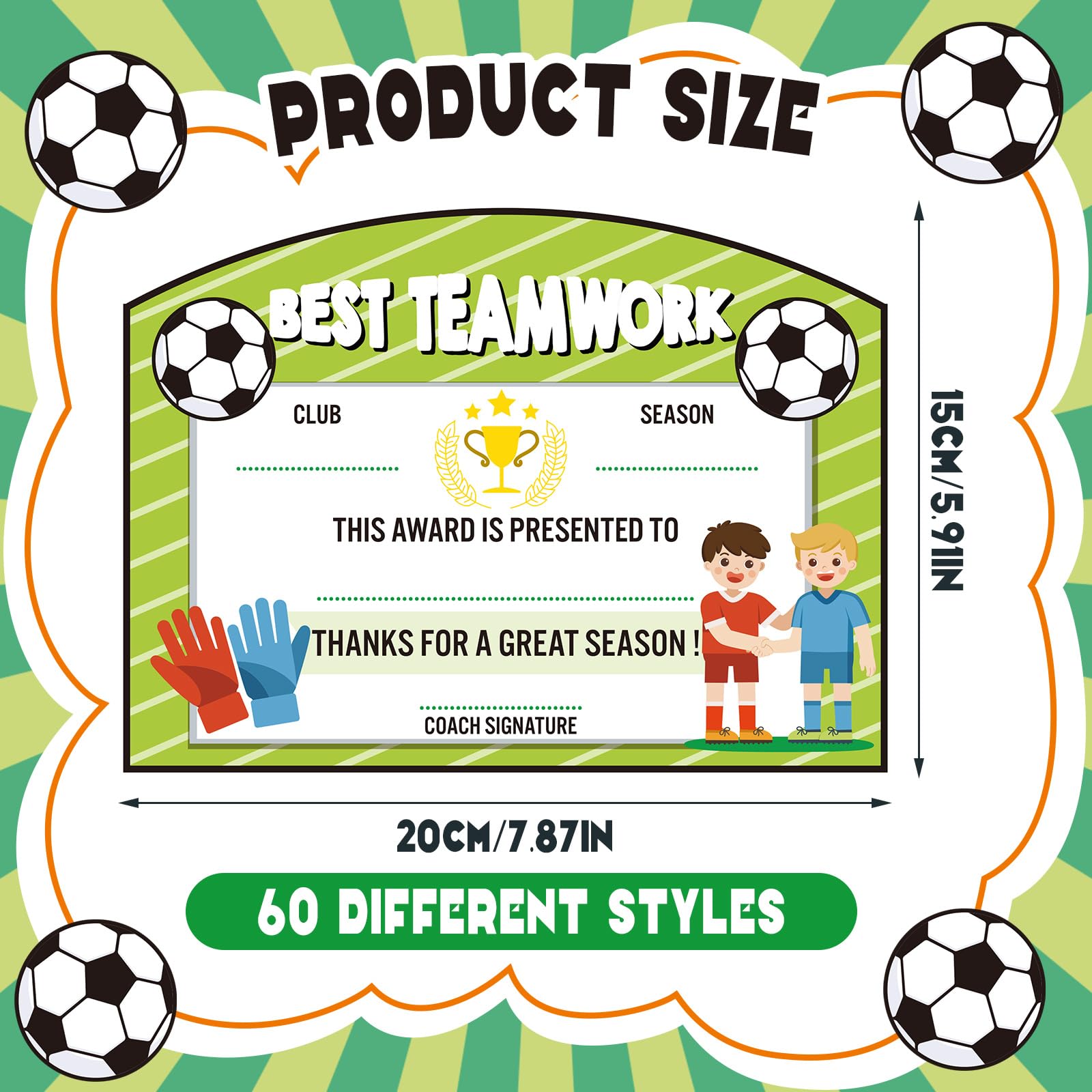 Youth Football Certificates Template Editable Football Camp Award