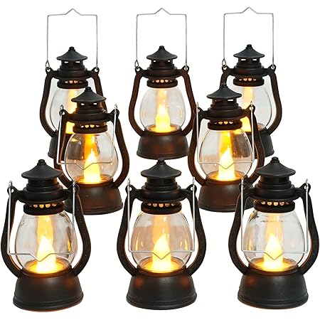 Amazon.com: zkee Mini Star Lantern with Flickering LED,Battery Included ...