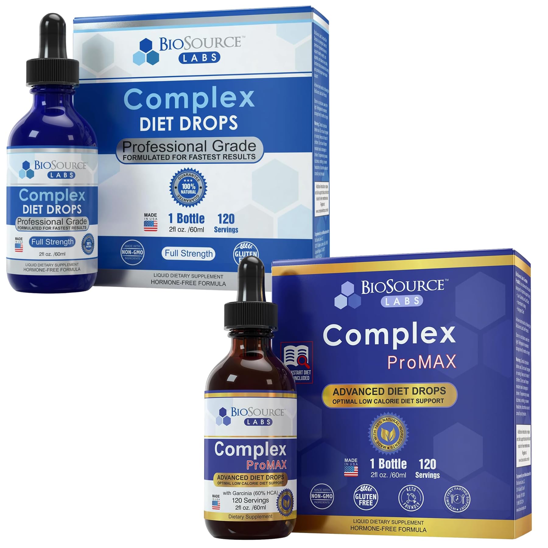 Amazon.com: BioSource Labs Diet Drops Pack - 1 Bottle Complex Diet Drops, 1 Bottle Complex ...