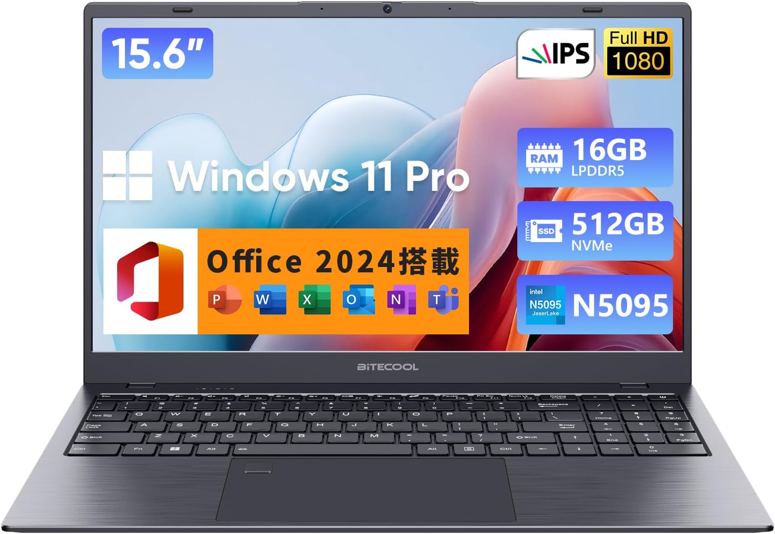 Amazon.co.jp: ACEMAGIC ノートパソコン N150 薄型ノートPC 15.6インチ Win11 Pro対応【N100やN95より素早い】4コア/4スレッド 最大3.6GHz ...