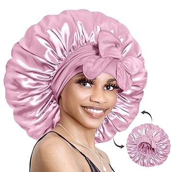 Amazon.com: Bonnet Queen Silk Bonnet for Sleeping Satin Bonnet Hair ...