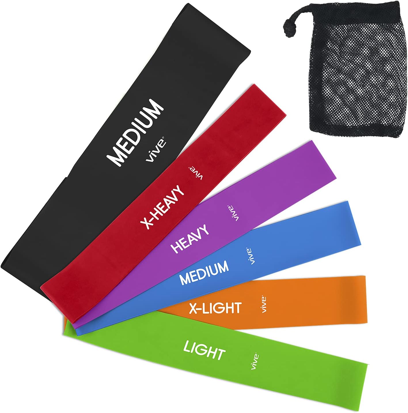Amazon.com: Vive Loop Bands (6 Pack) - Multi Resistance Straight ...