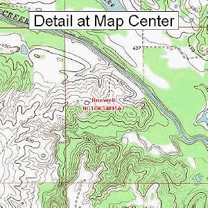 Amazon.com : USGS Topographic Quadrangle Map - Boswell, Oklahoma ...