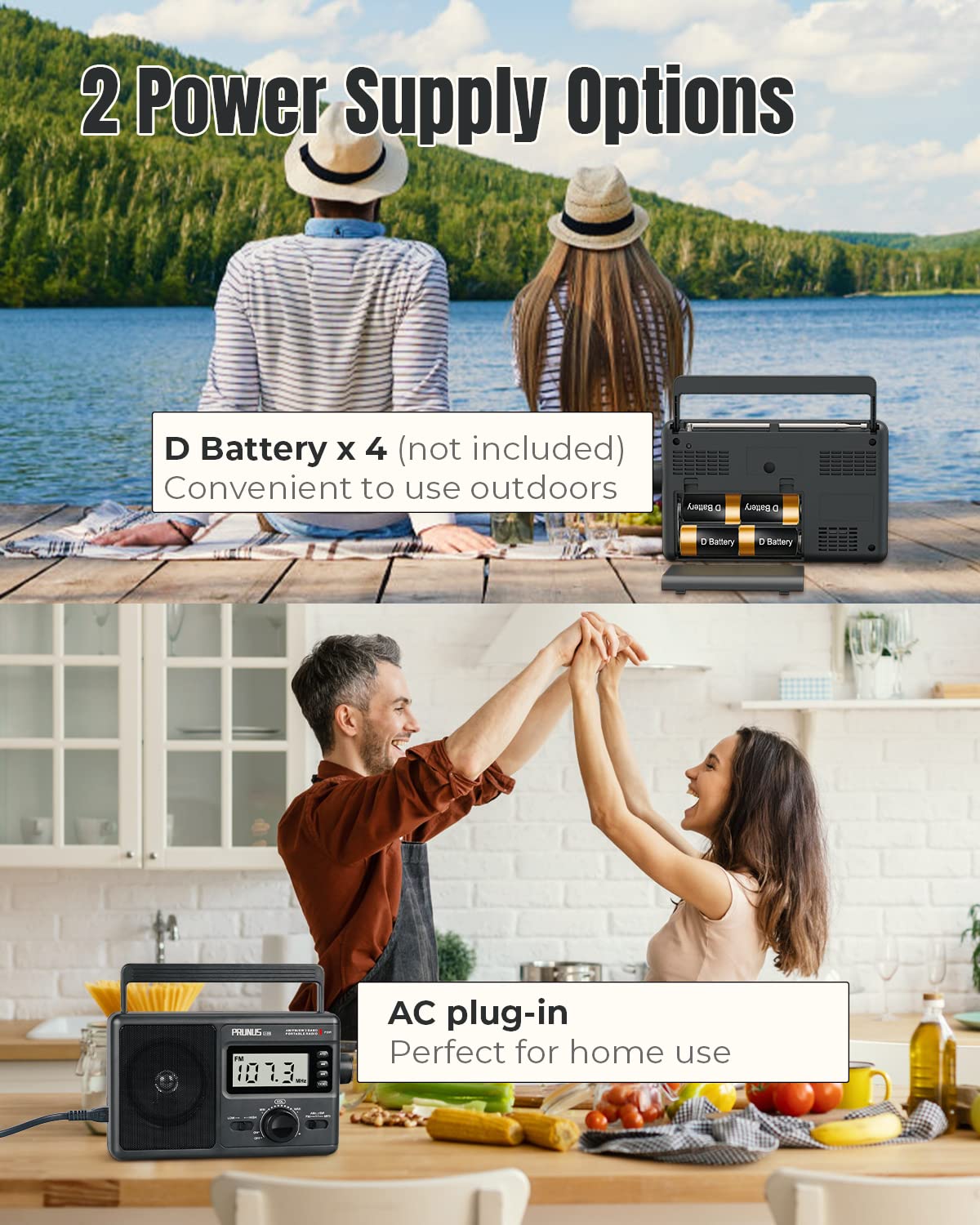 Snapklik.com : J09 Digital AM FM Portable Radio Shortwave, Bigger ...