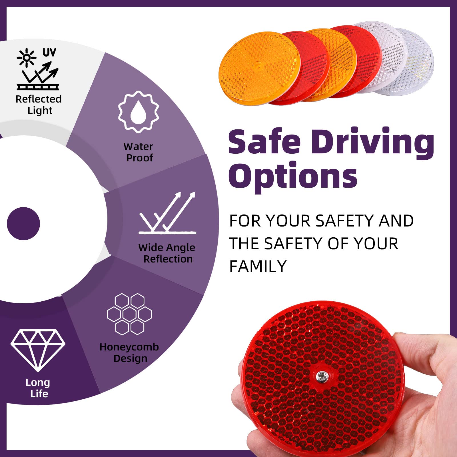 Purple Reflectors For Driveways How To Install Driveway Markers