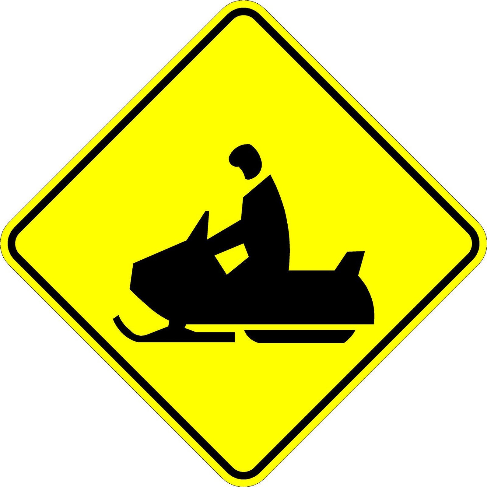 Amazon.com: Municipal Supply and Sign Co. Snowmobile Symbol Sign - 18 x ...