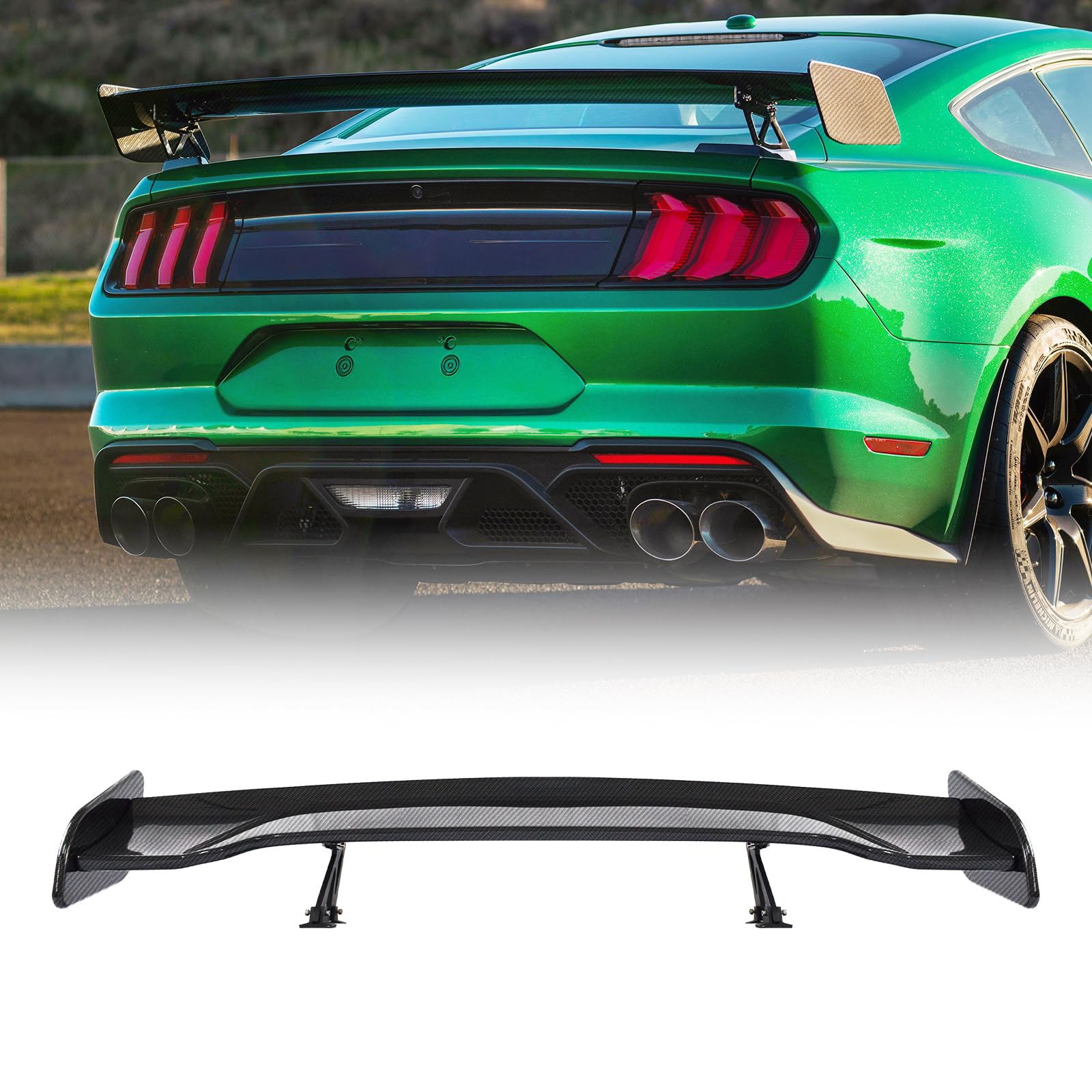Amazon.com: 47Inch GT Wing Spoiler,Universal Spoiler Wing Adjustable ...