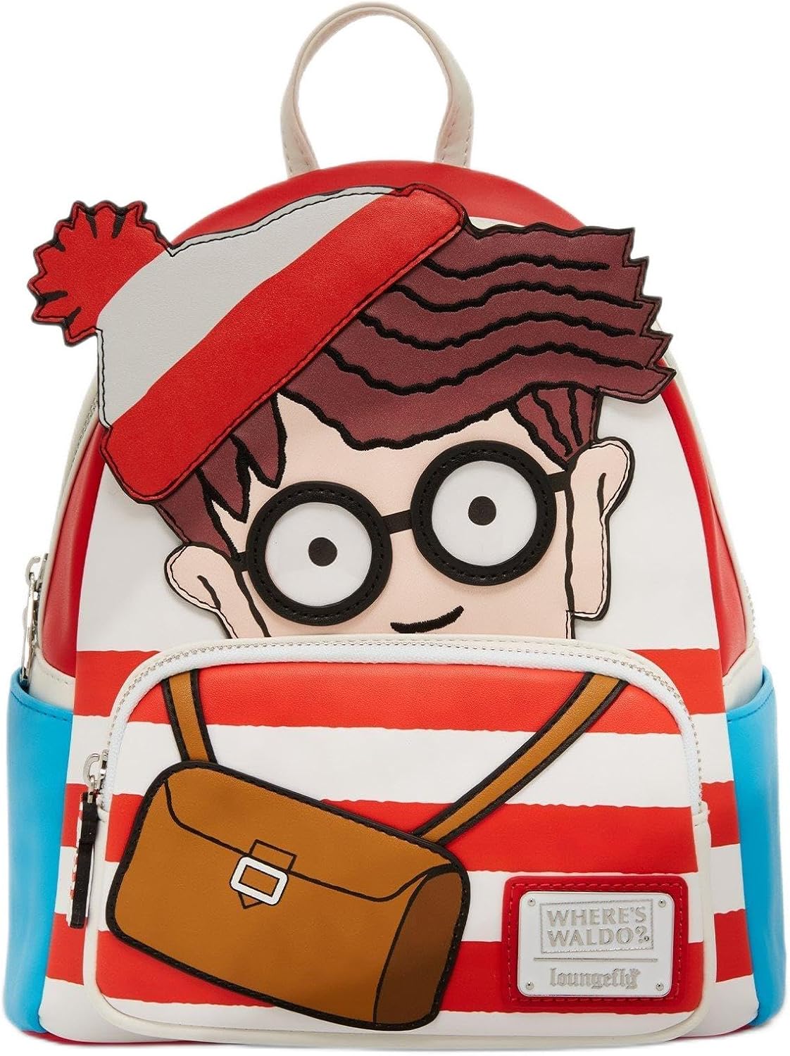 Amazon.com | Loungefly Where's Waldo Figural Mini Backpack | Casual ...