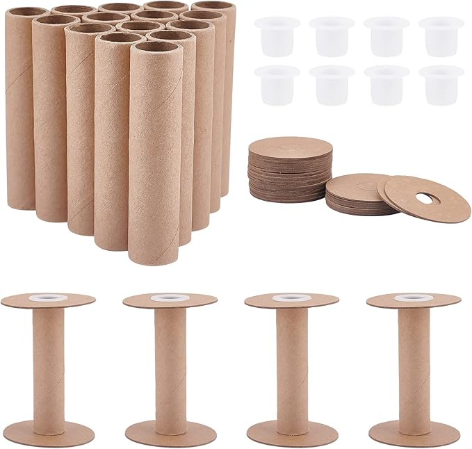 Amazon.com: PH PandaHall 20pcs Empty Wire Spools Removable Paper Sewing ...