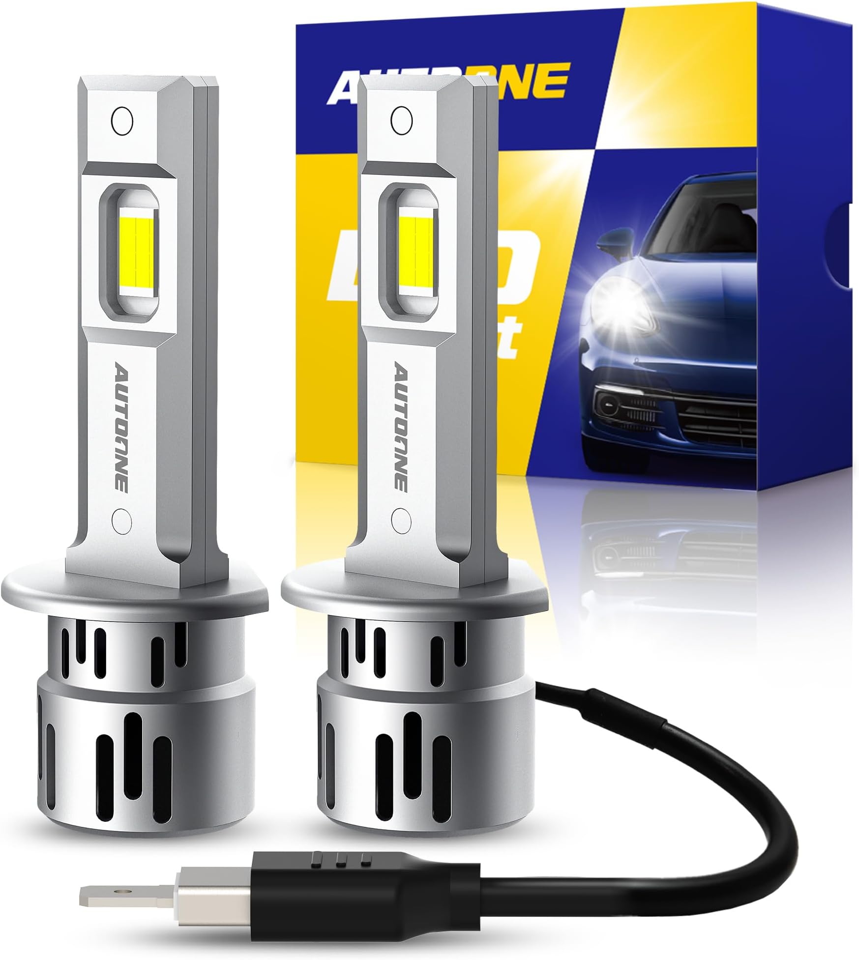 Amazon.com: MIFMIA Bombilla LED H1, tamaño mini 1:1, 600% más brillante ...