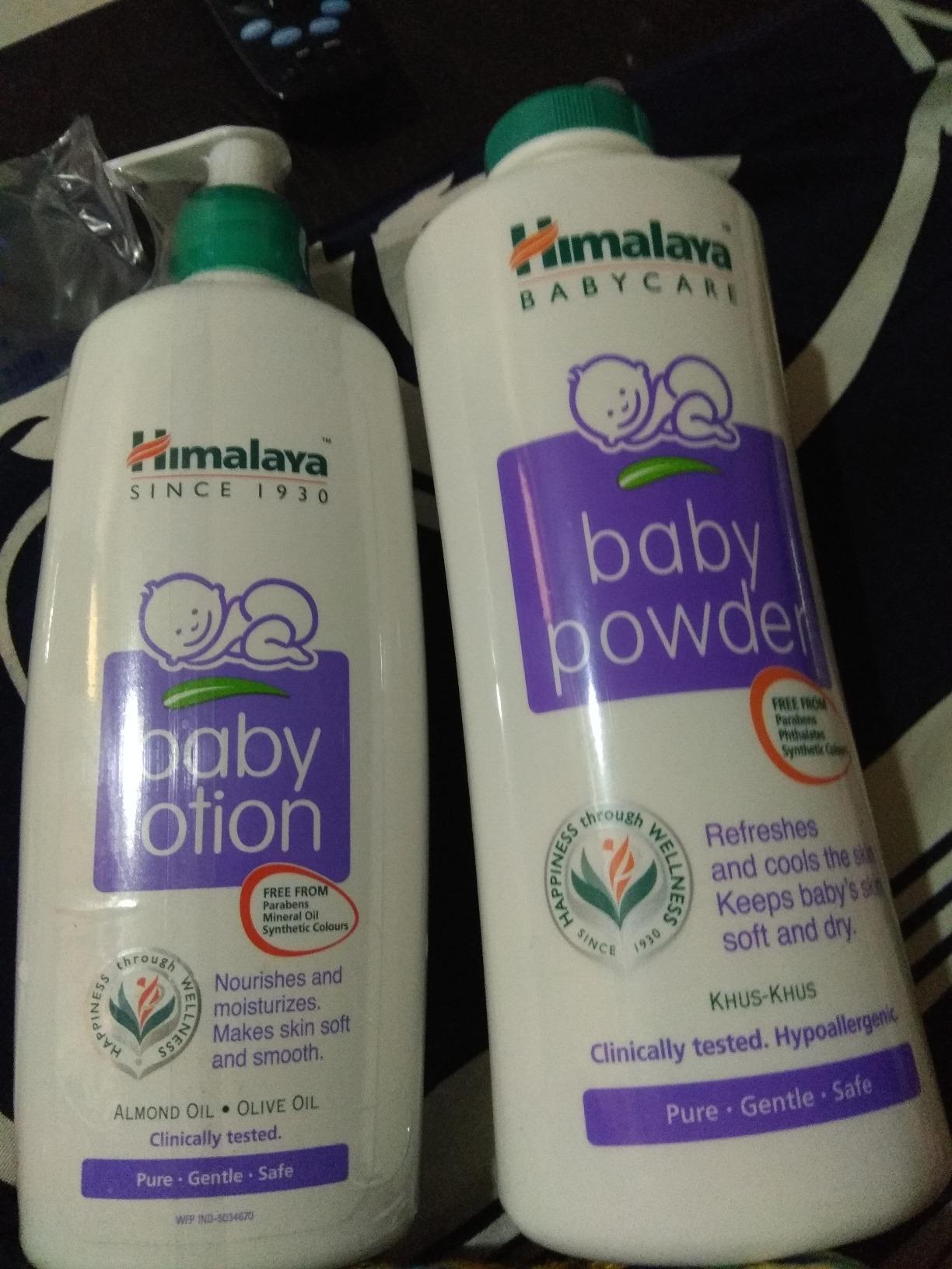 Buy Himalaya Baby Care Combo Powder 400ml and Baby Lotion 400ml Online ...