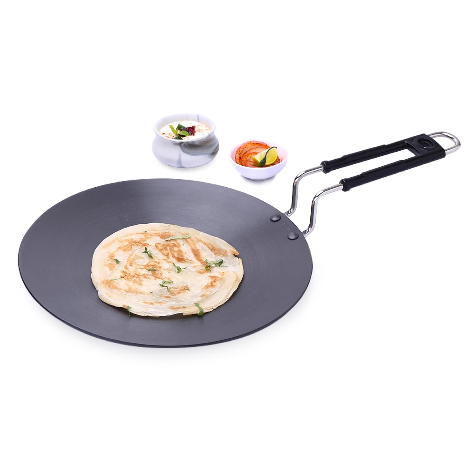 Buy Wonderchef Taurus Hard Anodized Roti Tawa | 25cm | Non-Reactive and ...
