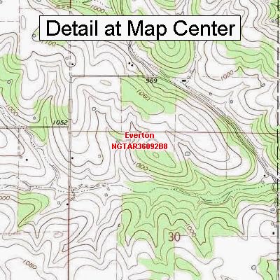 Amazon.com : USGS Topographic Quadrangle Map - Everton, Arkansas ...