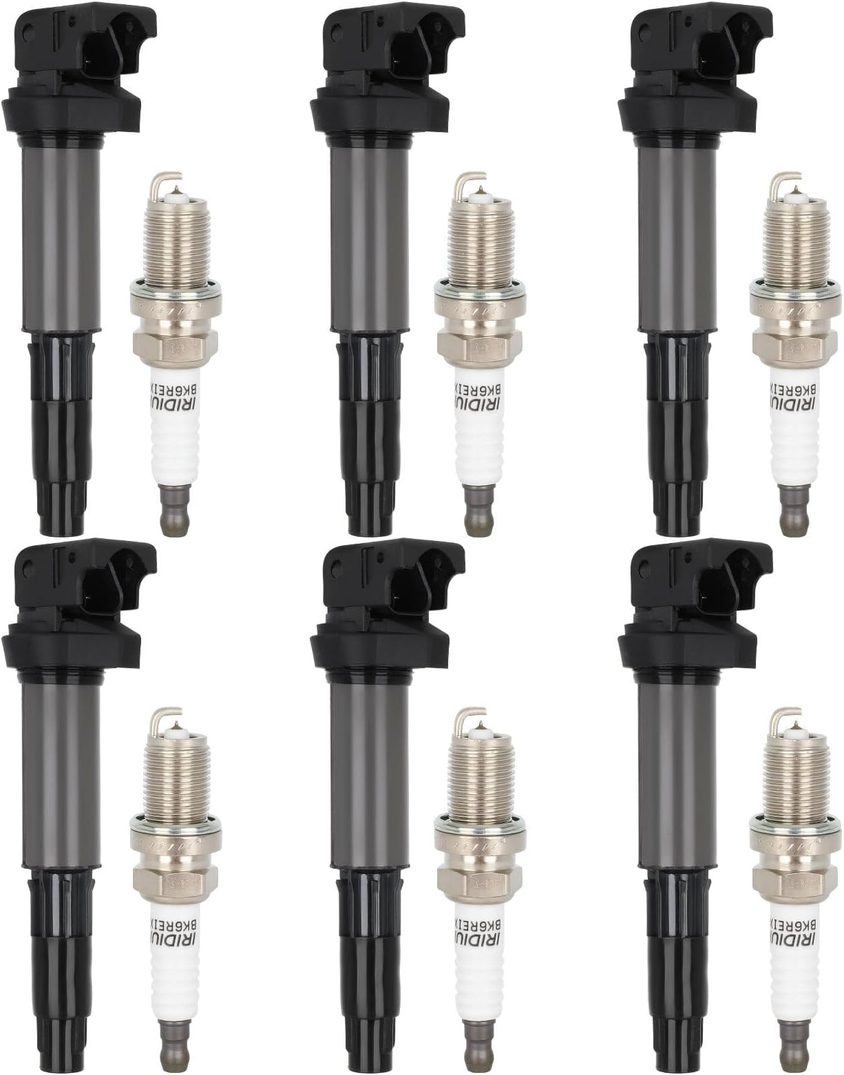 Amazon.com: ECCPP UF515 6 ignition coils with 6 iridium Spark Plugs ...