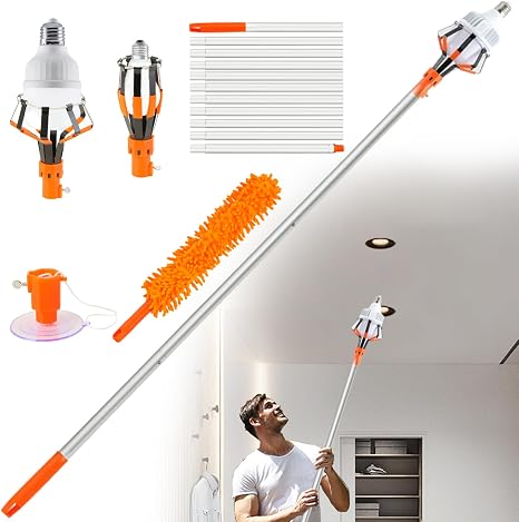 Amazon.com: REYDELUZ 12FT Light Bulb Changer for High Ceilings and ...