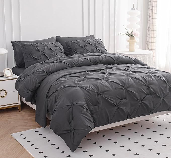 Amazon.com: Elephant Grey RV-Short-Queen Comforter Set - 7 Piece Pinch ...