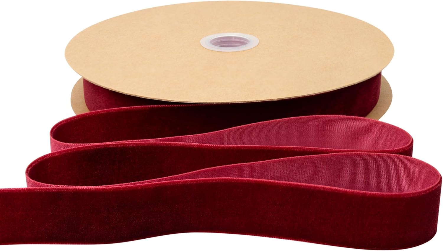 Amazon.com: Simplegoal Burgundy Velvet Ribbon 1 Inch × 25 Yards Ribbon ...