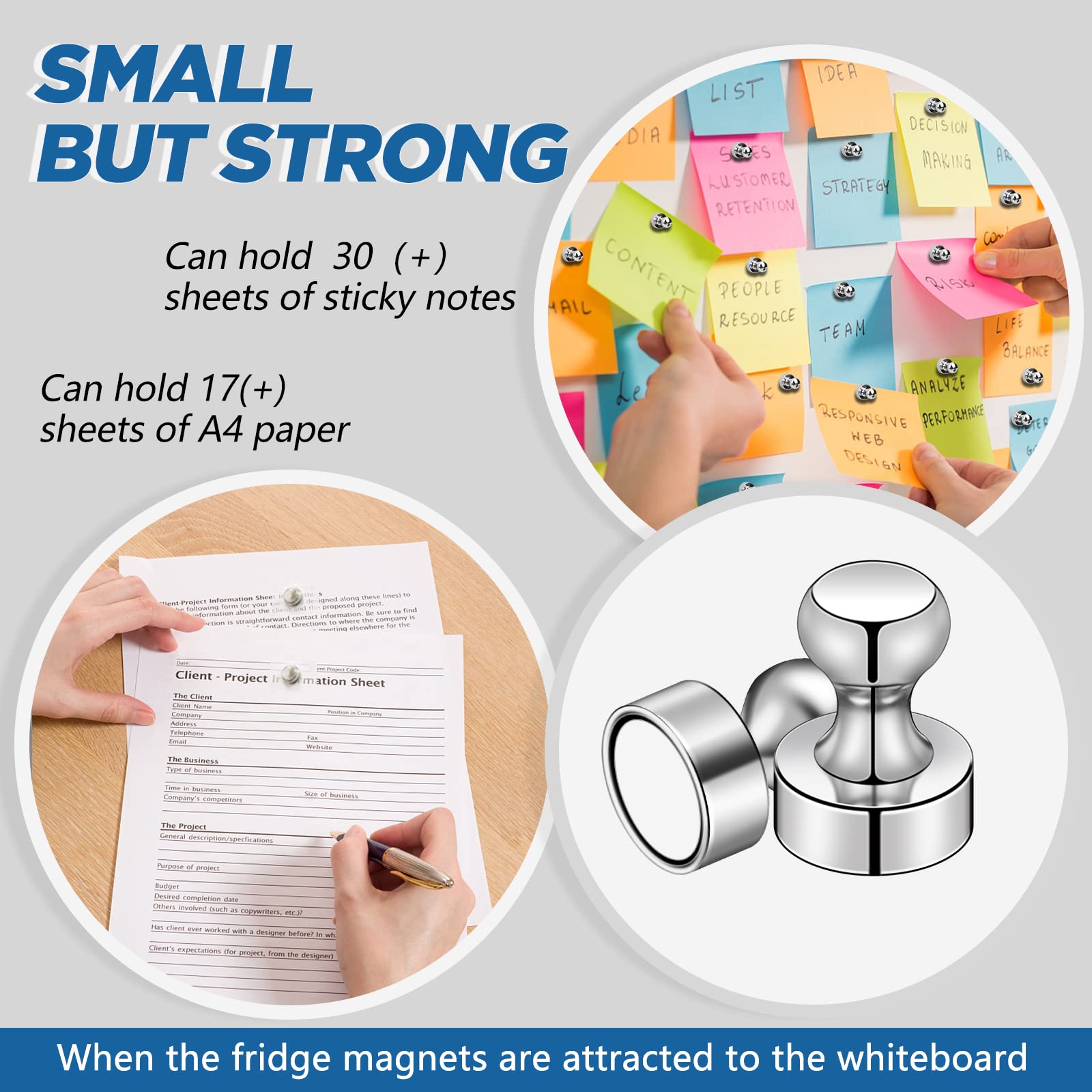 Snapklik.com : Fridge Magnets 40Pcs Refrigerator Whiteboard Small ...
