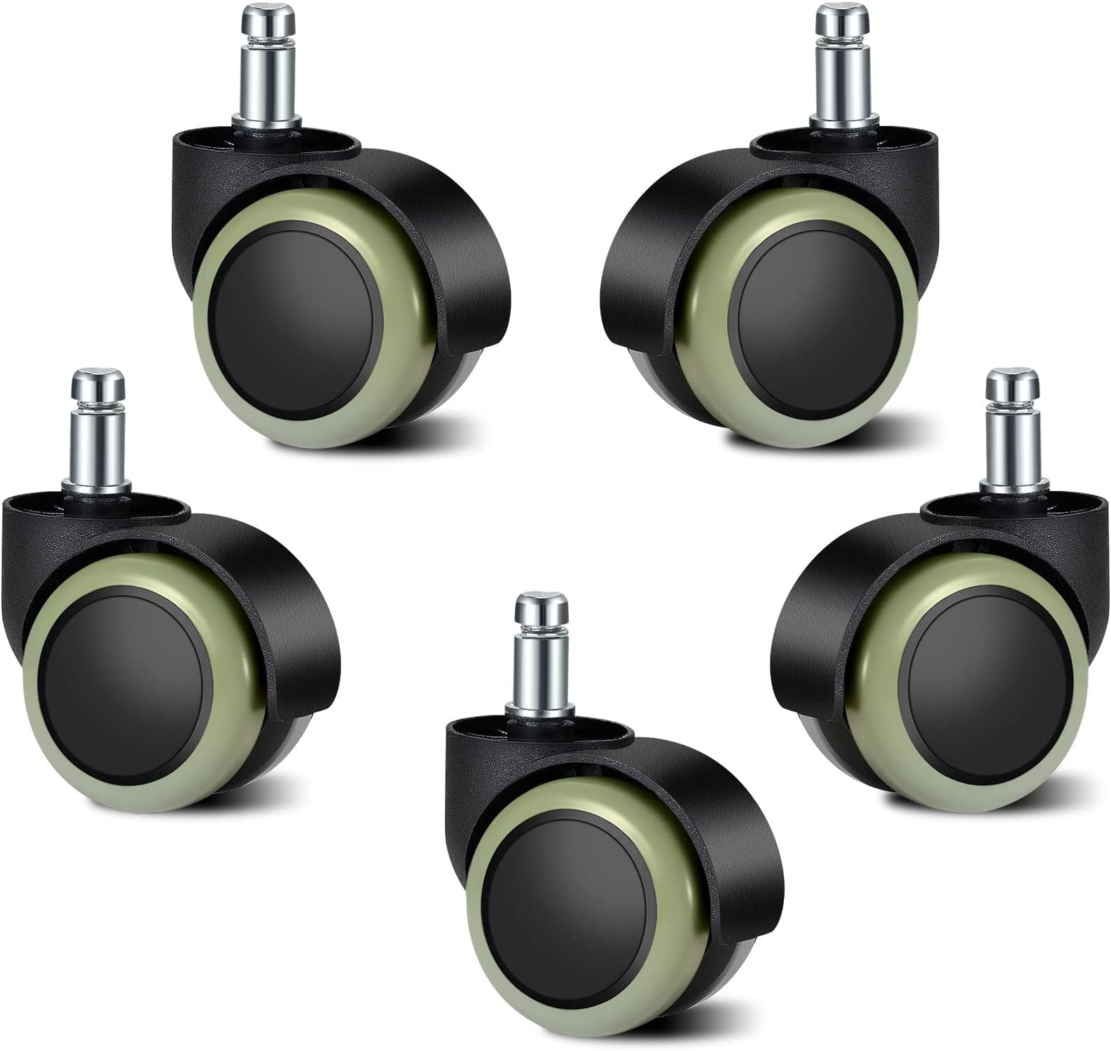 Amazon.com: 2" Replacement Office Chair Caster Wheels - (Set of 5 ...