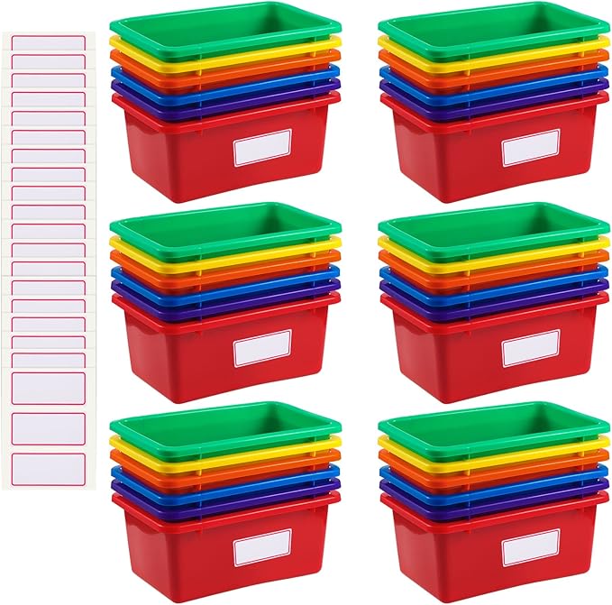 Amazon.com - Outus 36 Pcs Plastic Cubby Bins Bulk for Classroom ...
