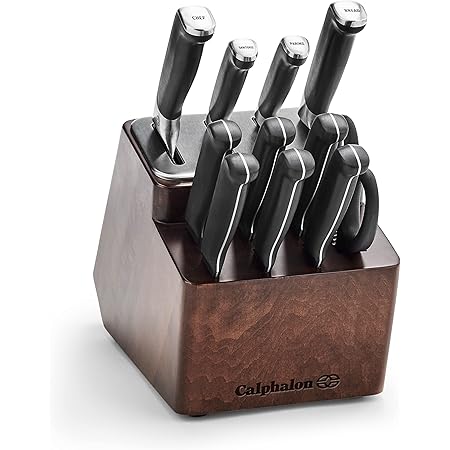 Amazon.com: Calphalon Classic Self-Sharpening Cutlery Knife Block Set ...