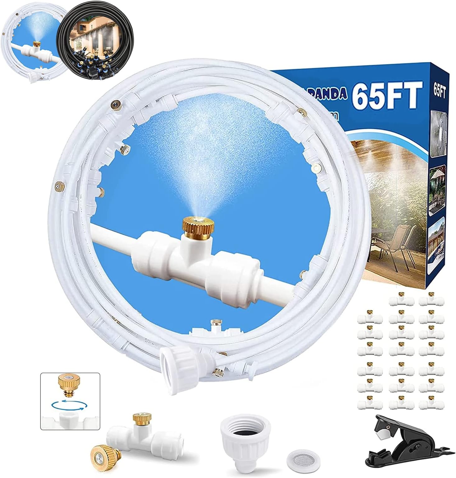 Amazon.com: The Patio Misting System Patio Misters Pro - Ultra Fine ...