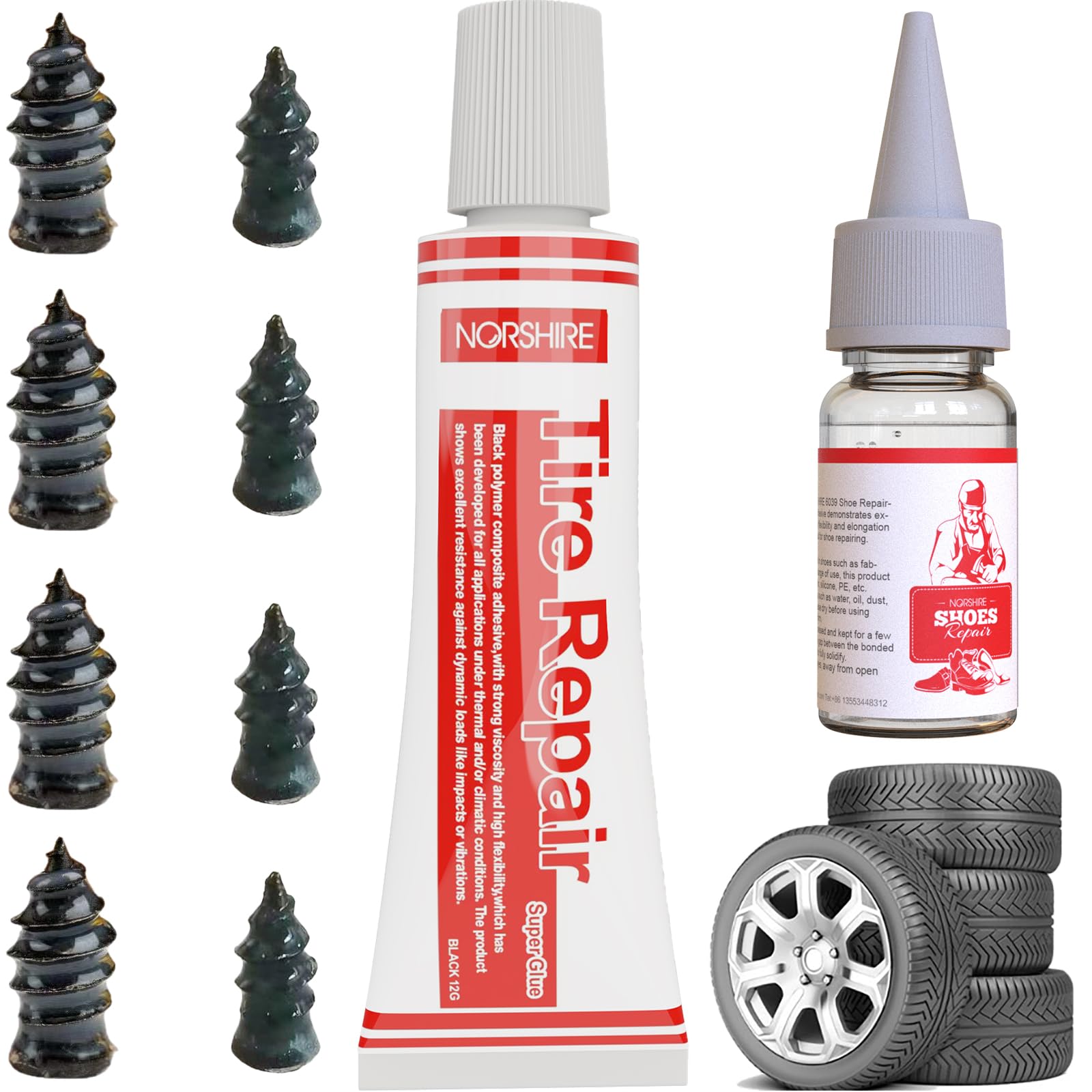 Amazon.com: NORSHIRE Tire Repair Screw,Self-Tapping Screw,Tire Repair ...