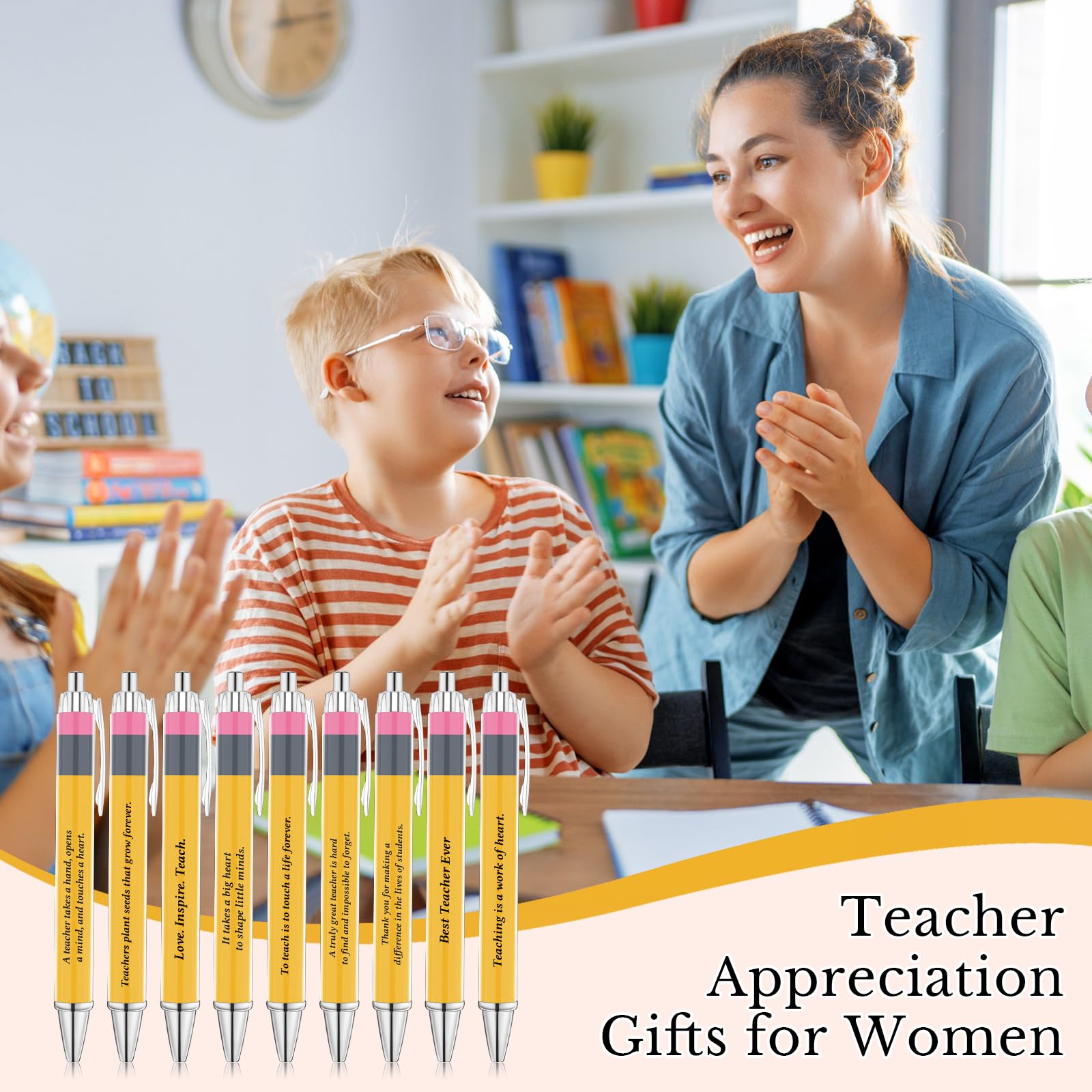 Snapklik.com : 27 Pcs Teacher Appreciation Gifts Bulk Inspirational ...