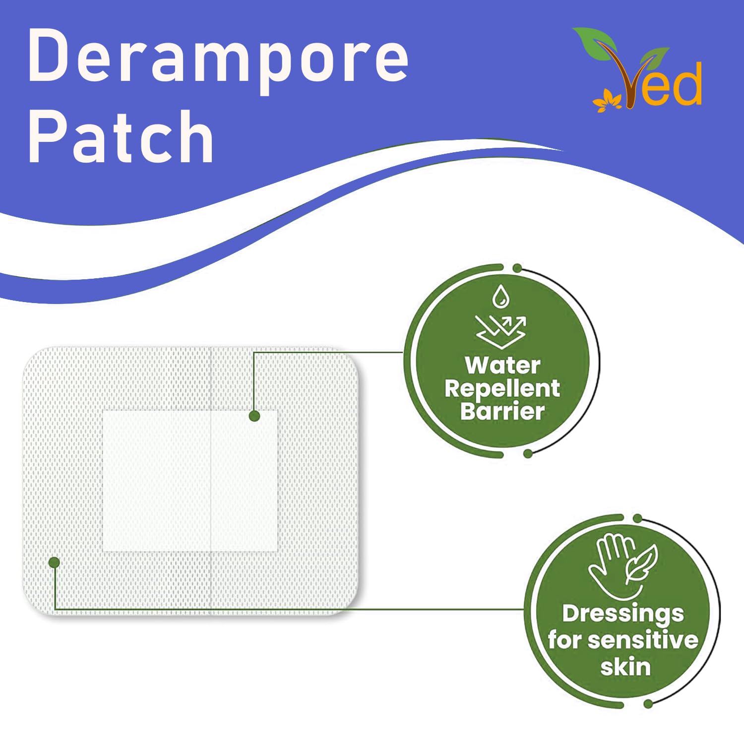 Snapklik.com : VED Dermapore Waterproof Adhesive Wound Dressing ...