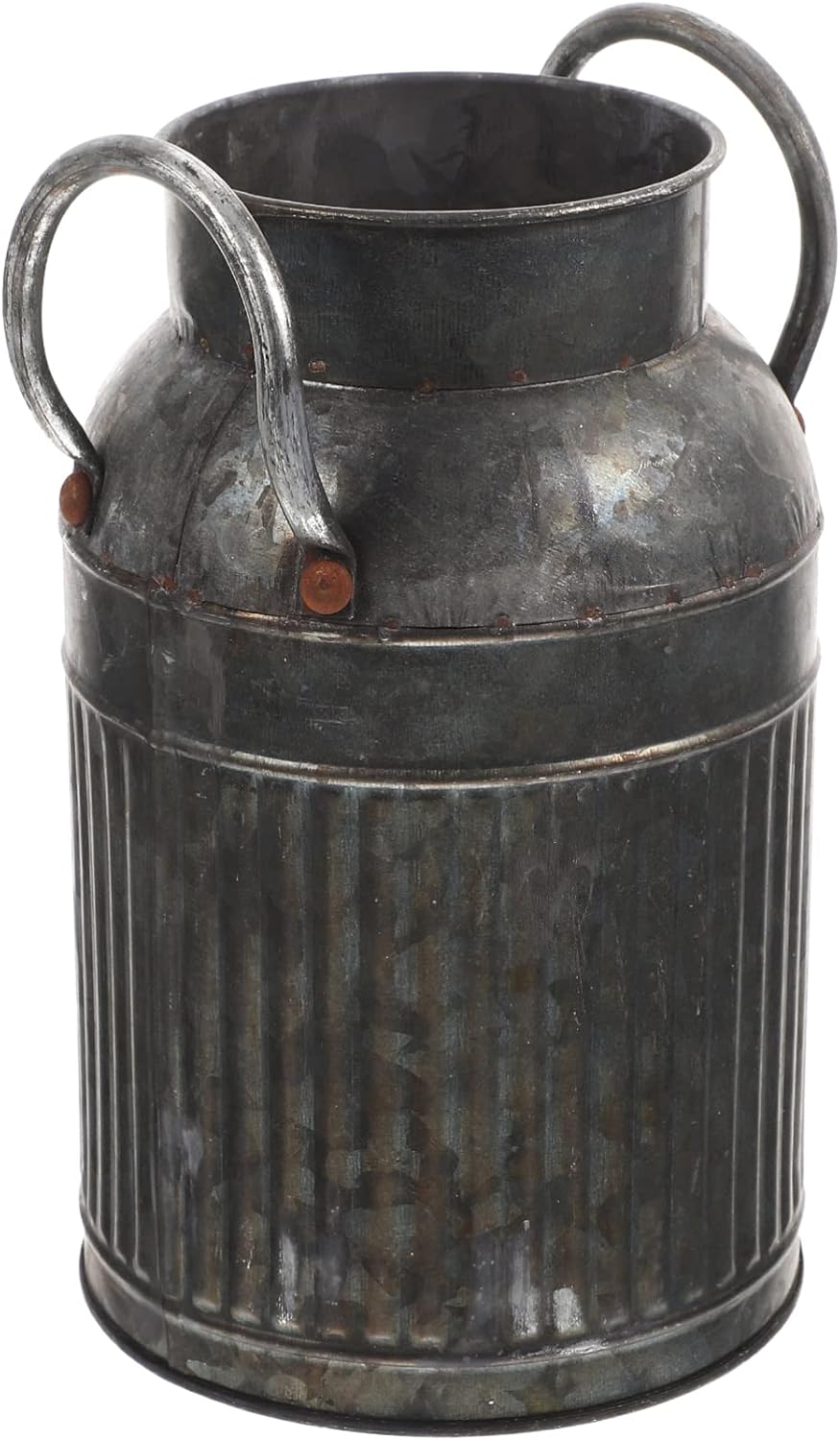 Amazon.com: Zerodeko Milk Can Galvanized Vase Metal Jug Shabby Chic French Rustic Bucket ...