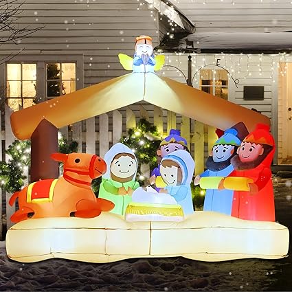 Amazon.com: COMIN 6.5ft Christmas Inflatables Outdoor Decorations, Blow ...