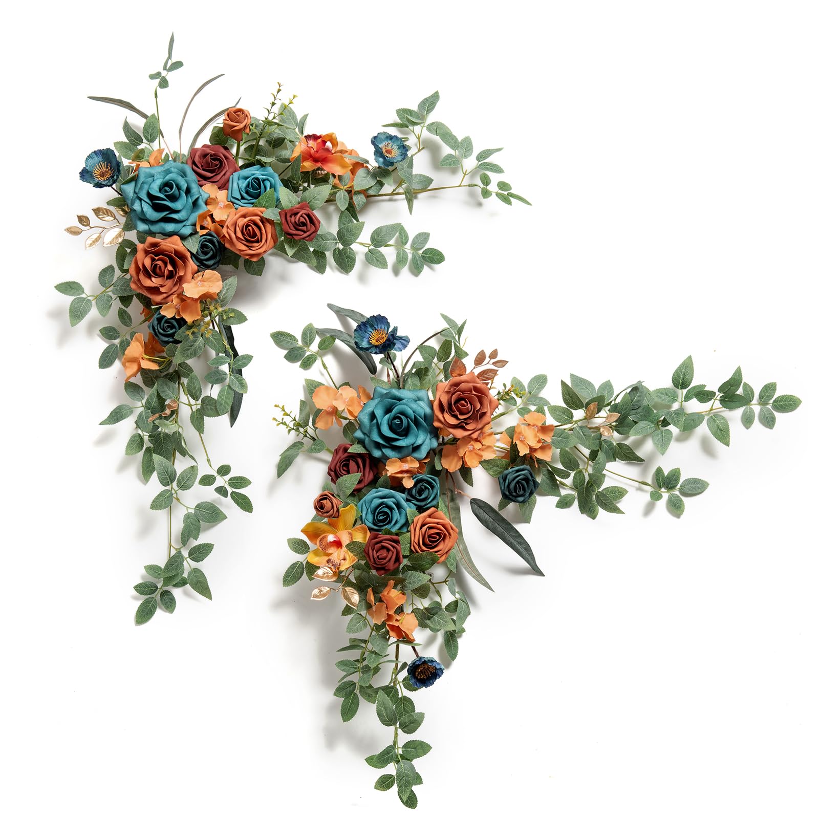 Ideas Para Centros De Mesa Con Flores En Color Verde Azulado