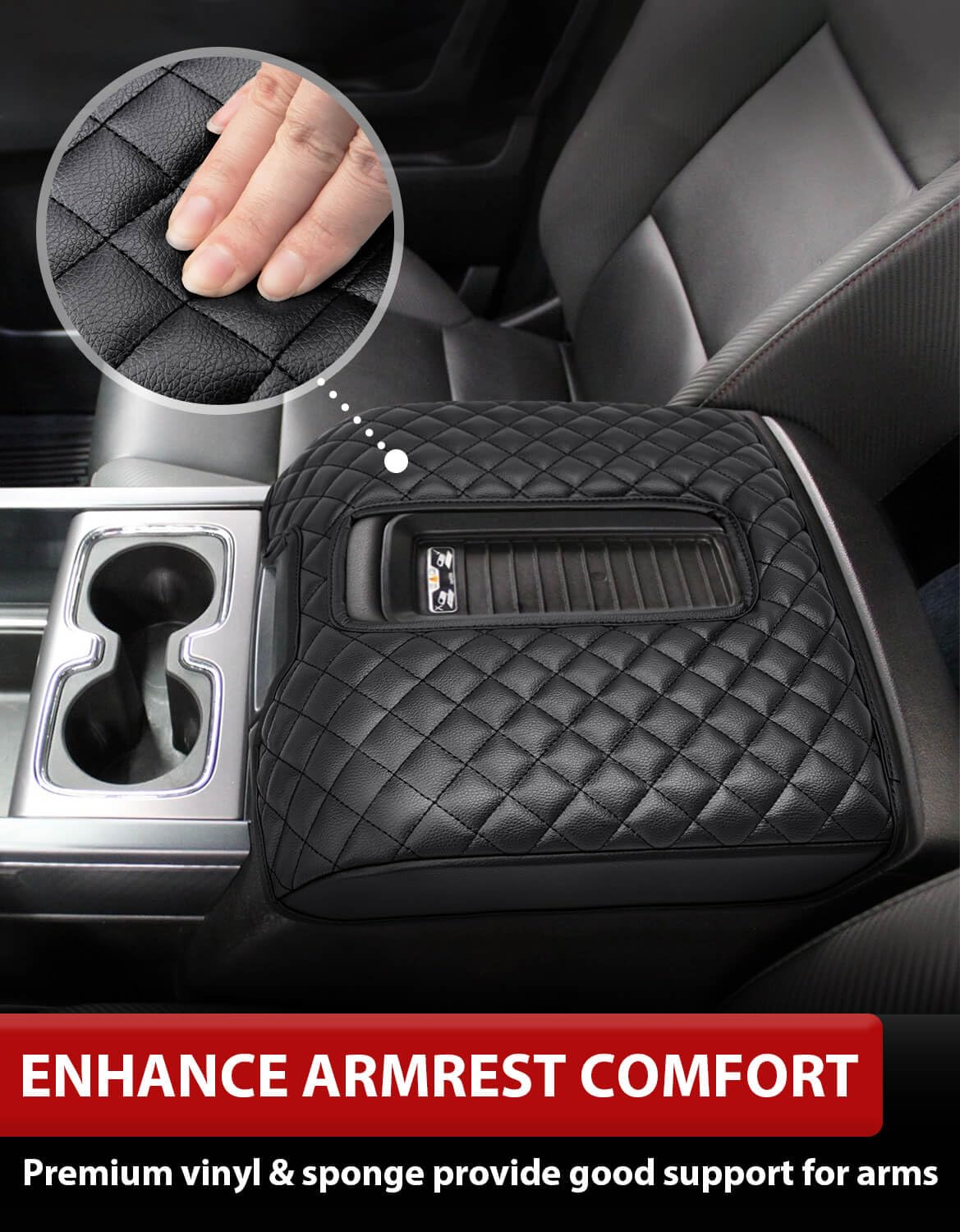 Denali Console Center Console Cover For Chevy Silverado/GMC Sierra 1500 ...