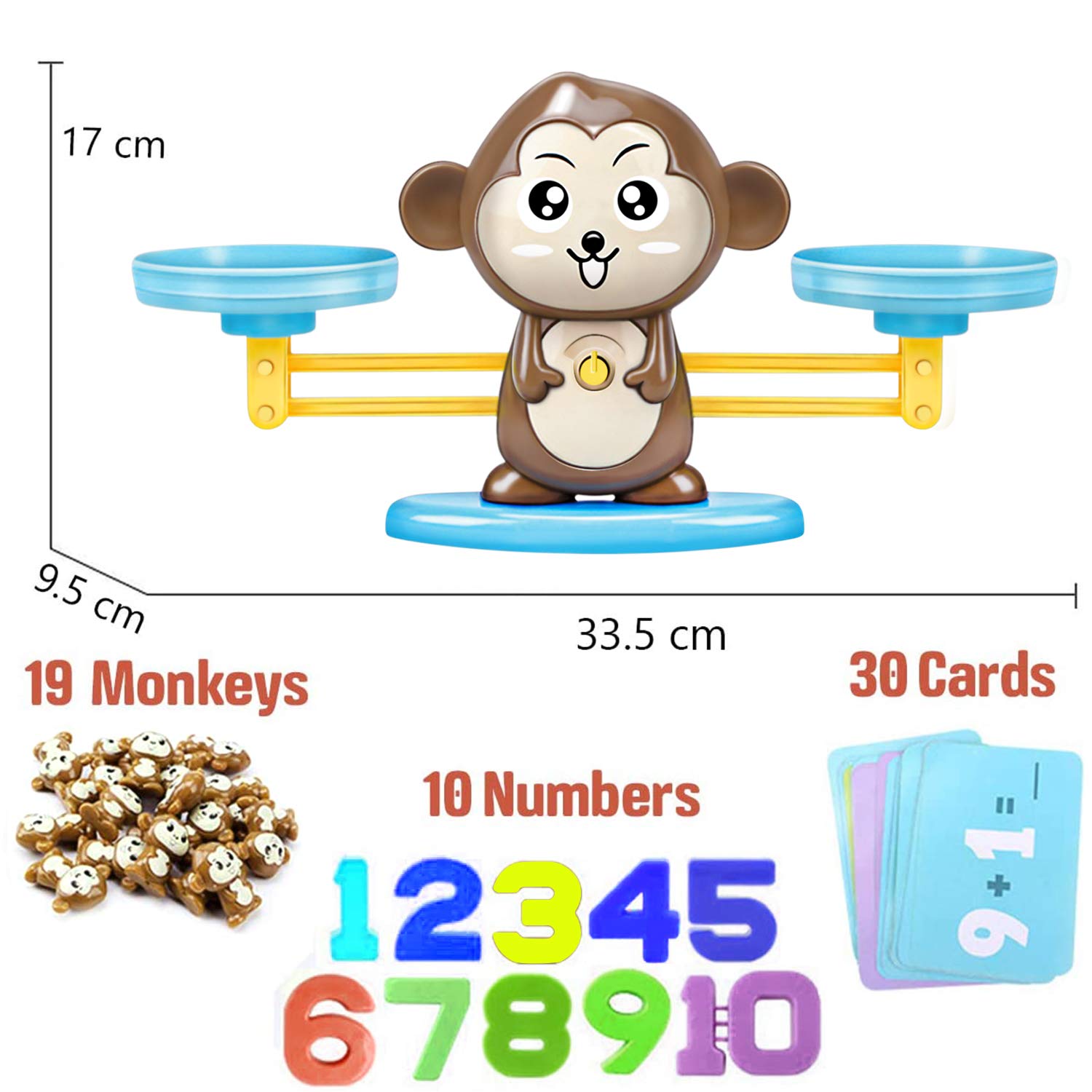 Buy Ancistro Balance Counting Monkey Games- Cool Math STEM Preschool ...