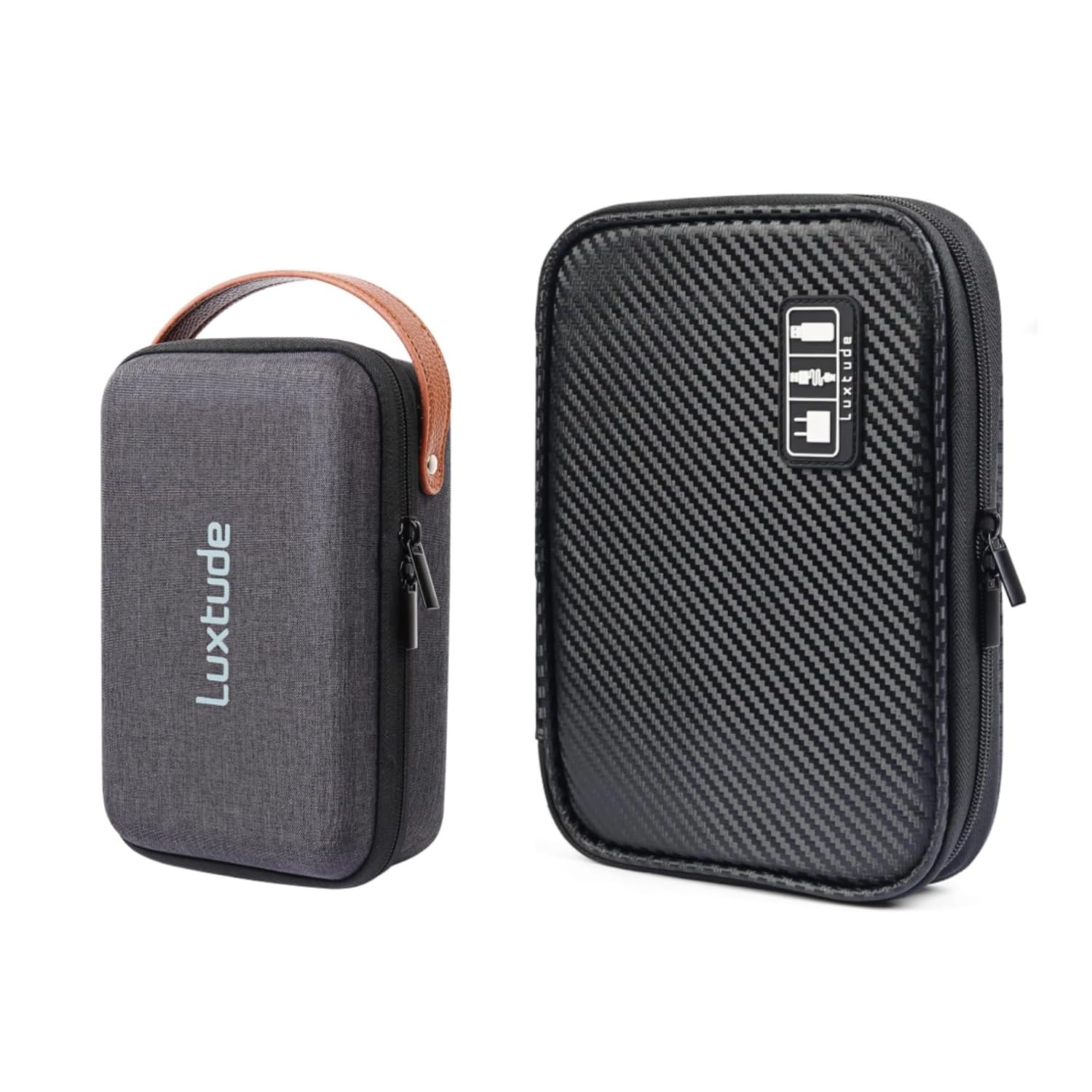 Amazon.com: Luxtude Hard Case for Electronics & Soft Cable Organizer ...