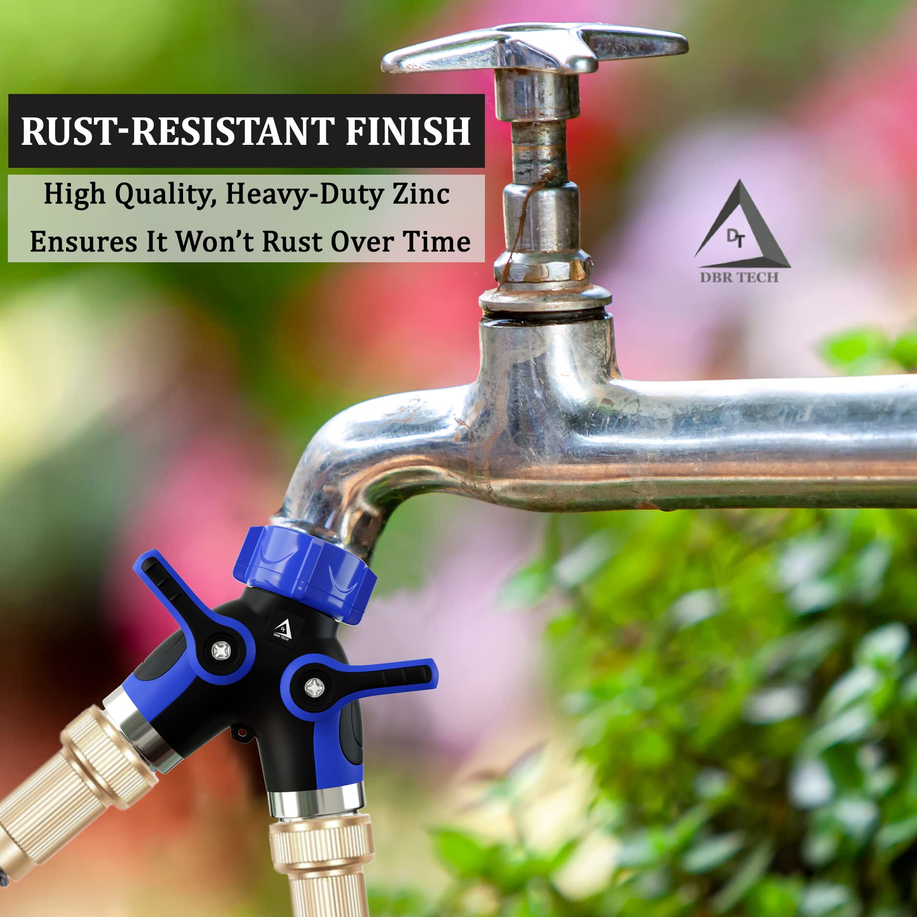 Snapklik.com : Hose Splitter 2 Way, Heavy Duty Metal Connector, Two Way ...