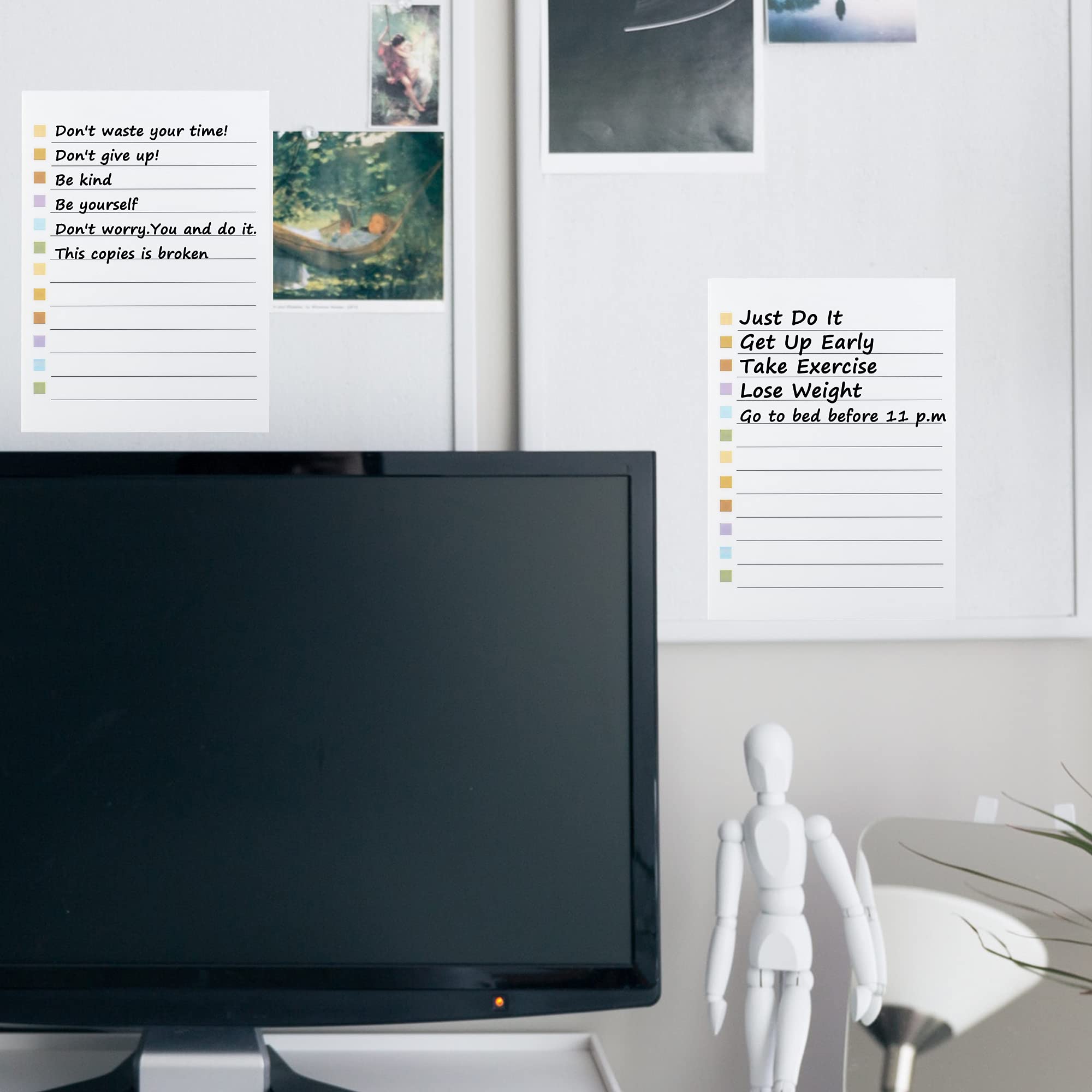 Snapklik.com : Yoption 6 Pieces Dry Erase To Do List 5x7, Reusable ...