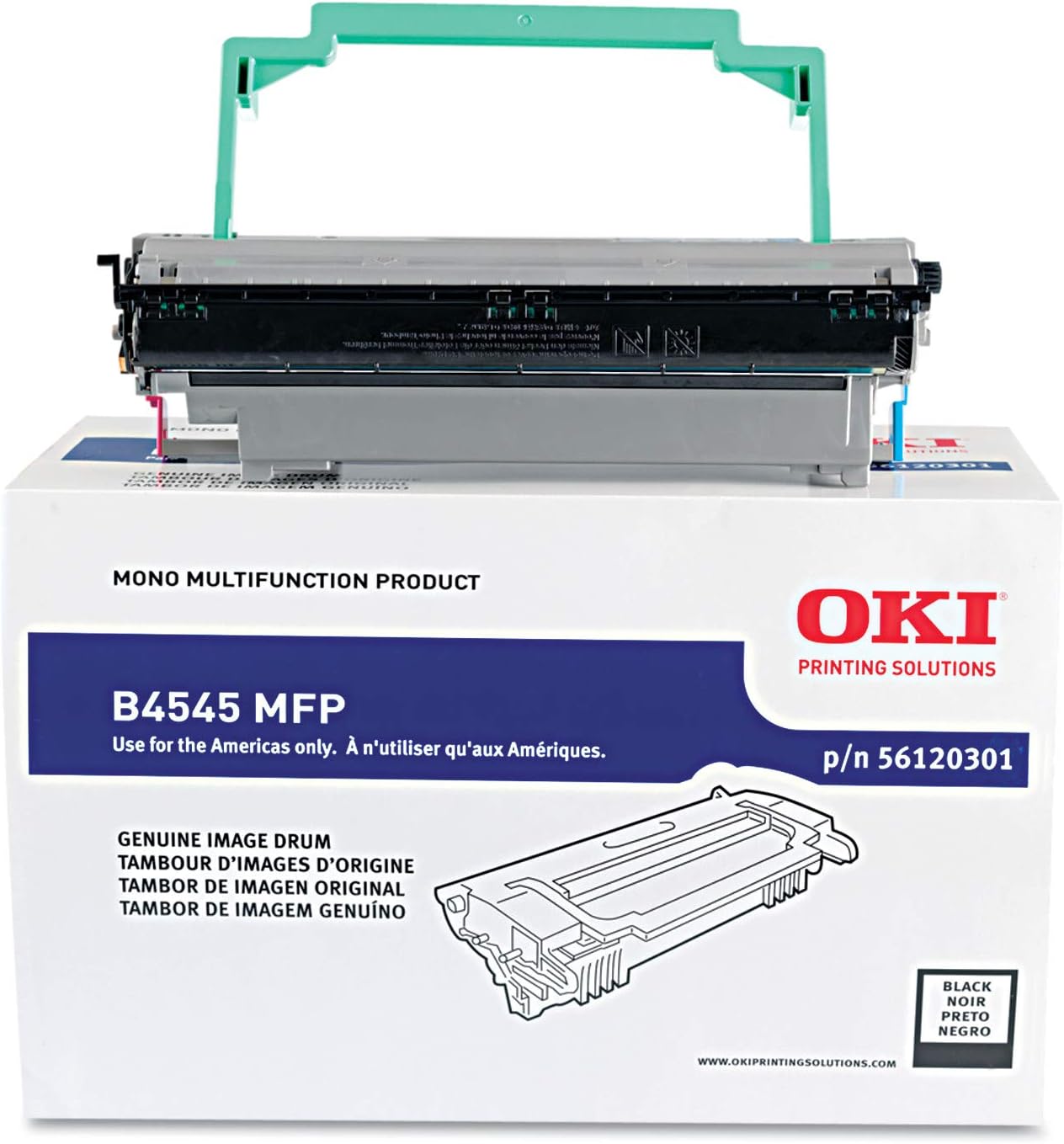 Amazon.com : Okidata B4545 Mono MFP Image Drum : Laser Printer Toner ...