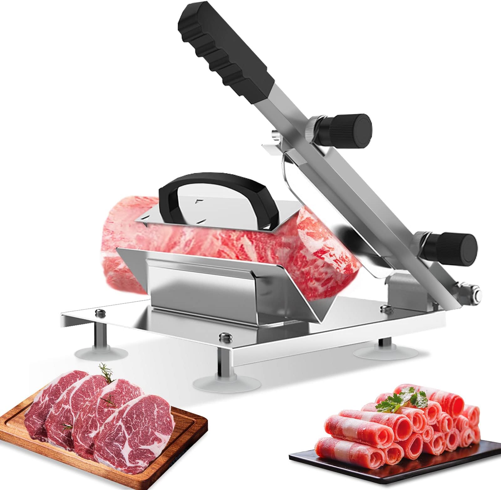 Amazon.com: befen Replacement Blade Manual Frozen Meat Slicer: Home ...