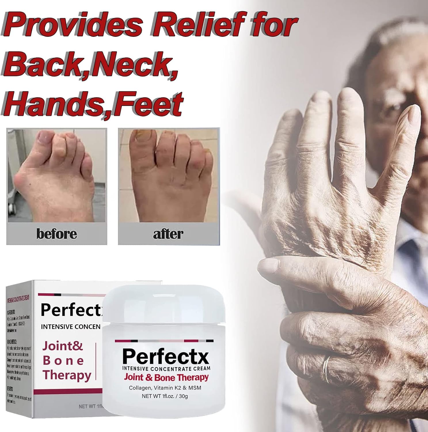 Perfectx – Crema de terapia para articulaciones y huesos, crema de ...