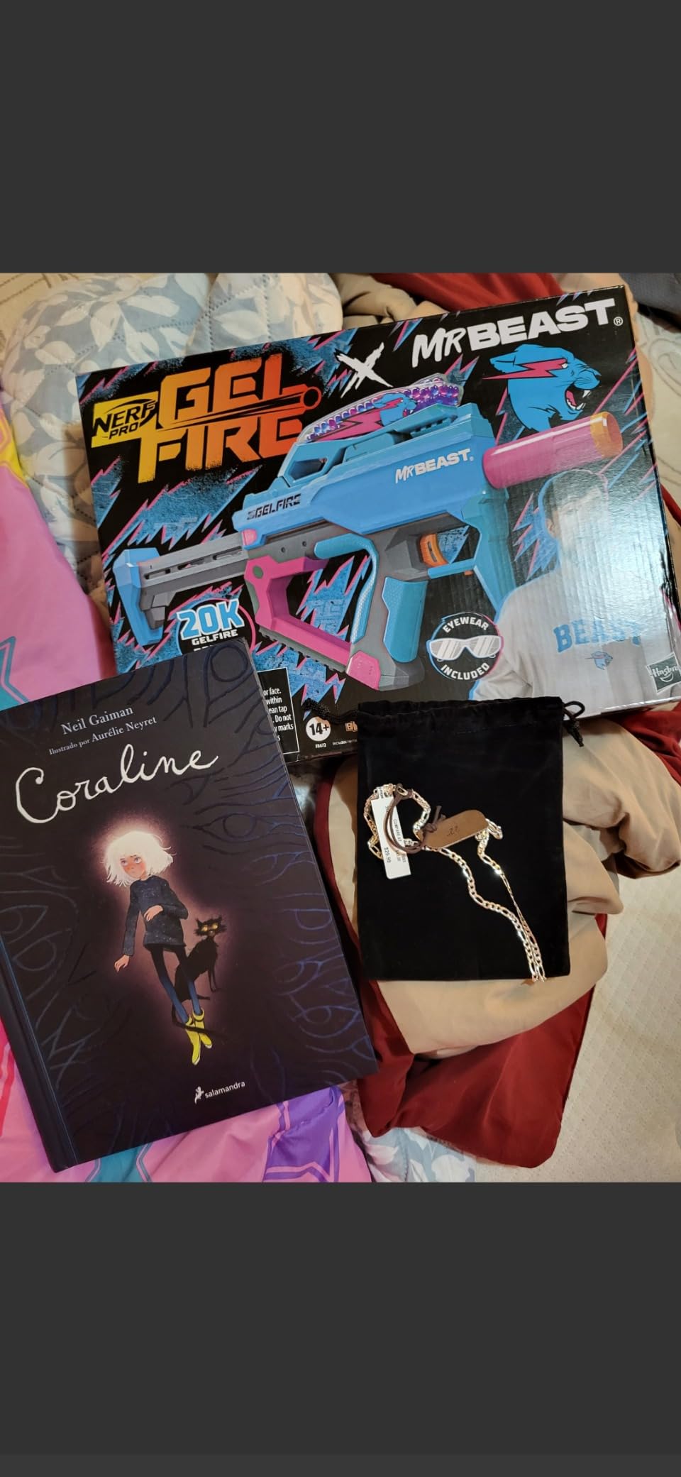 Amazon.com: NERF Pro Gelfire X MrBeast 全自動衝擊波和 20,000 個 Gelfire 圓形,300 ...