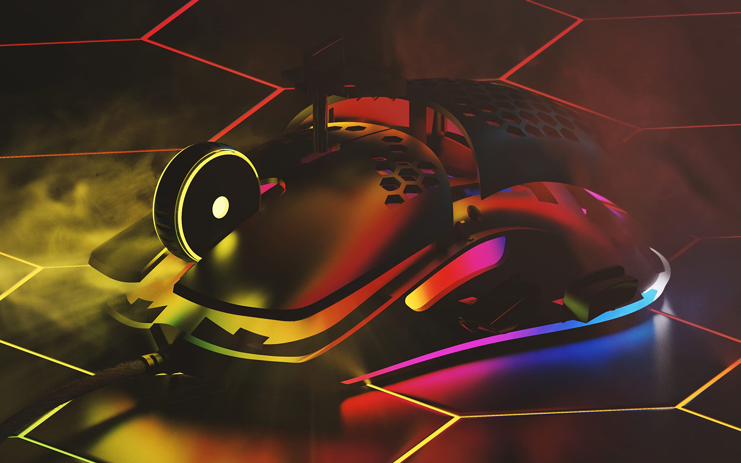 Buy WRAPTOR Ultra Lightweight RGB Honeycomb Gaming Mouse - 16000 DPI ...