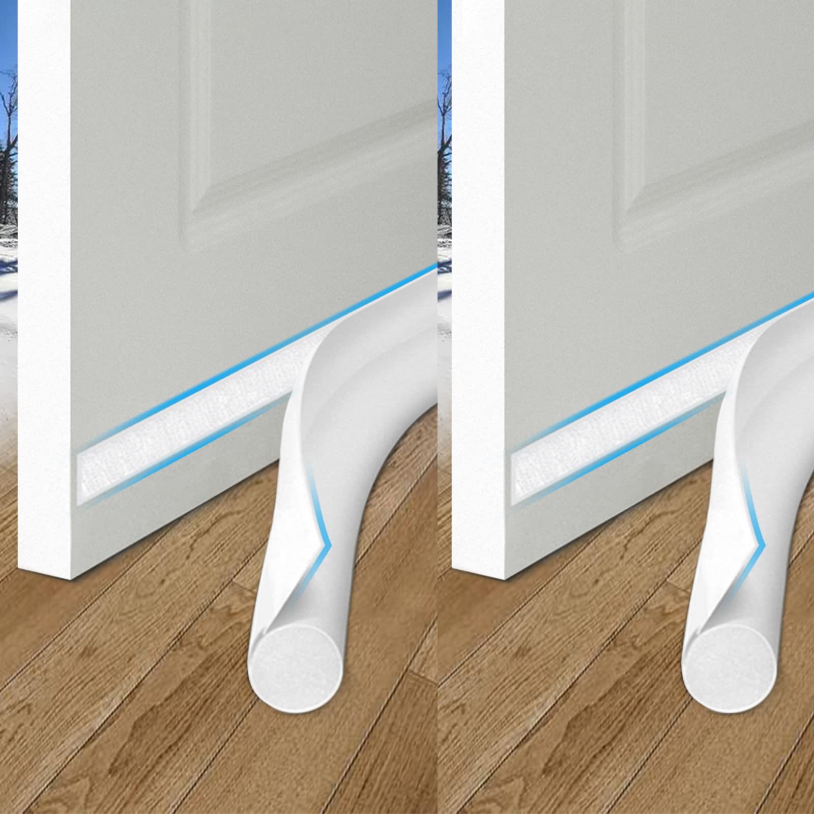 Amazon.com: MAXTID Under Door Draft Stoppers White 36" & 30" : Home ...