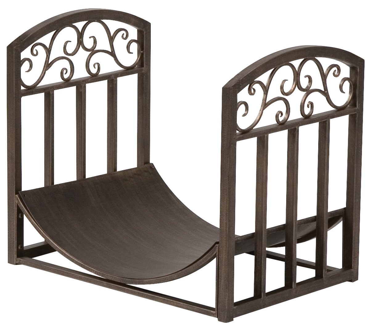 Amazon.com: Panacea Scroll Log Bin 15 " X 18 " X 13 " Brushed Bronze ...