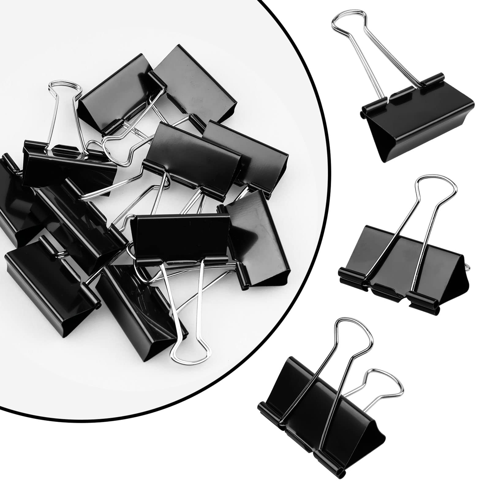 Snapklik.com : 12PCS 2 Inch Extra Large Binder Clips, Big Binder Paper ...