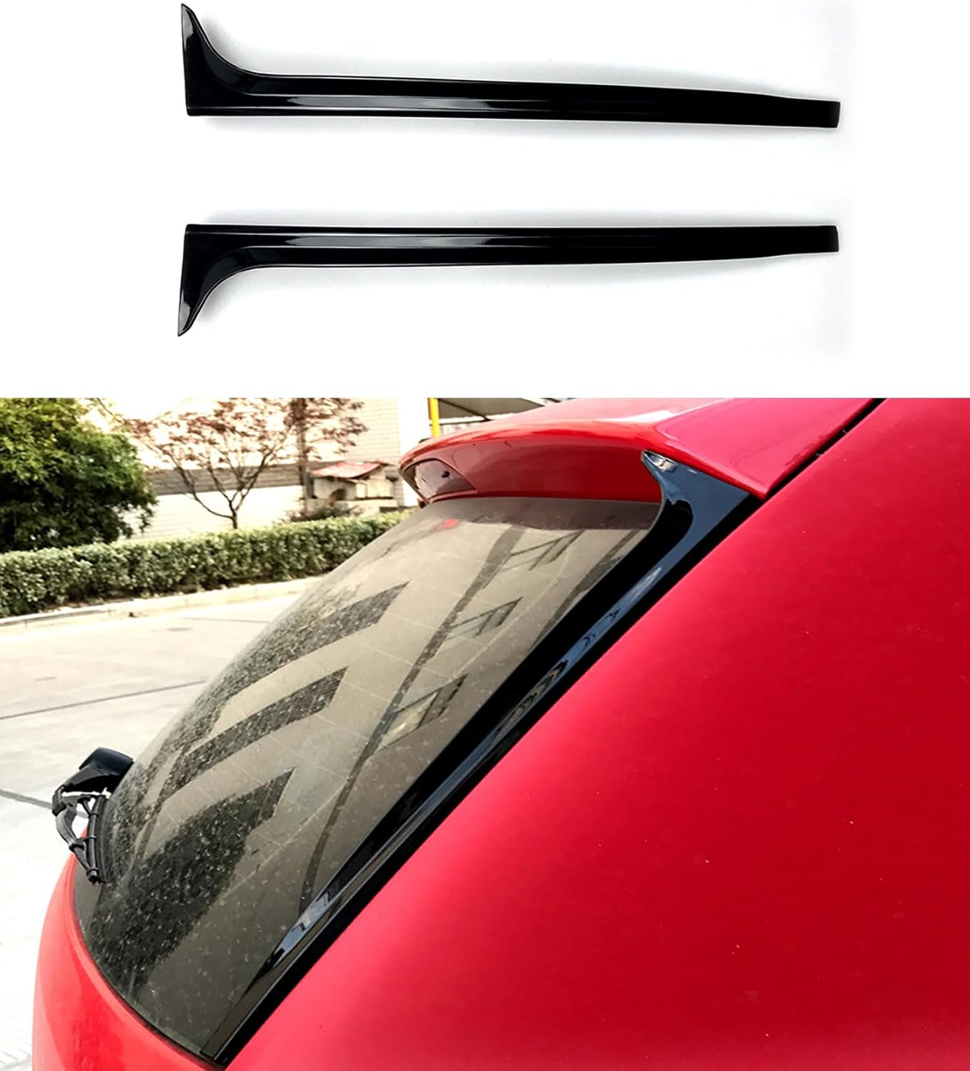 Amazon.com: HDirect 2PCS Side Rear Spoiler Wing,Side Rear Window ...